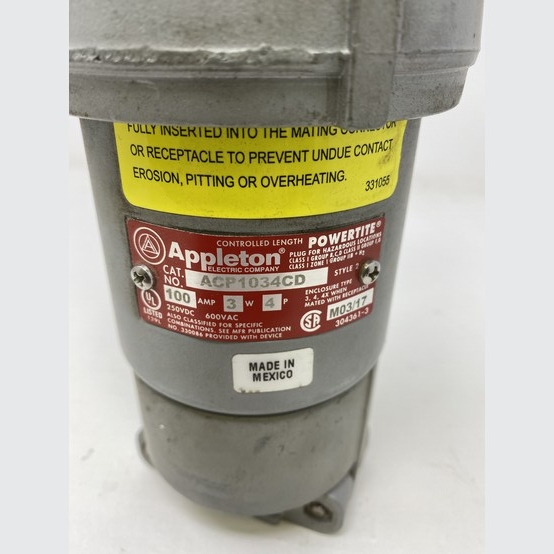 Appleton 100 AMP 3W 4P ACP1034CD